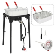 Fryin' Saucer Outdoor Portable Propane Deep Fryer, Gas Outside Cooker ...