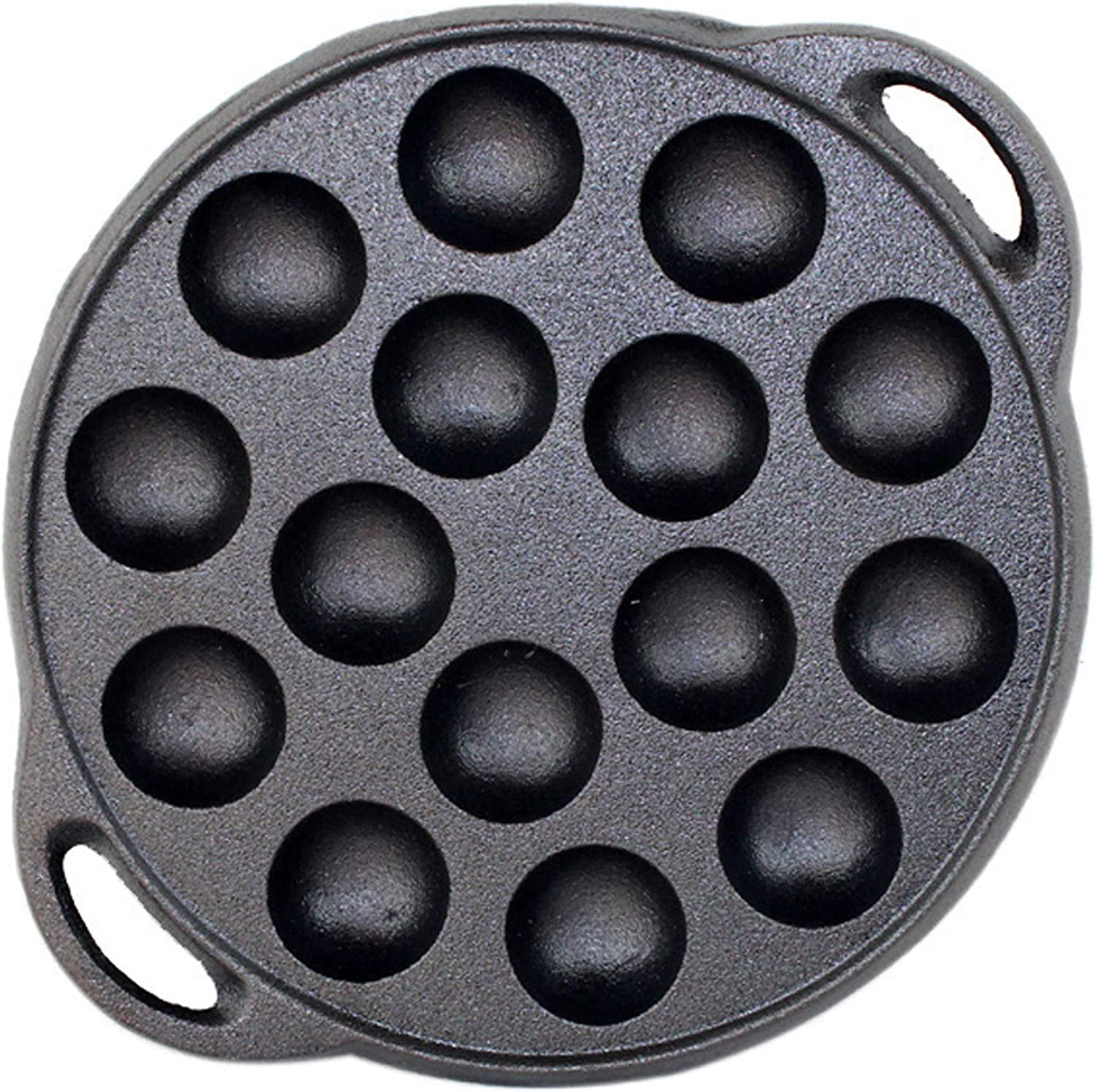 Buy Pre-Seasoned Cast Iron Cake Pan for Baking Biscuits - 8-Cup Biscuit ...