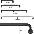 Single Window Wrap Around Curtain Rods 28-150 Inch Telescoping ...
