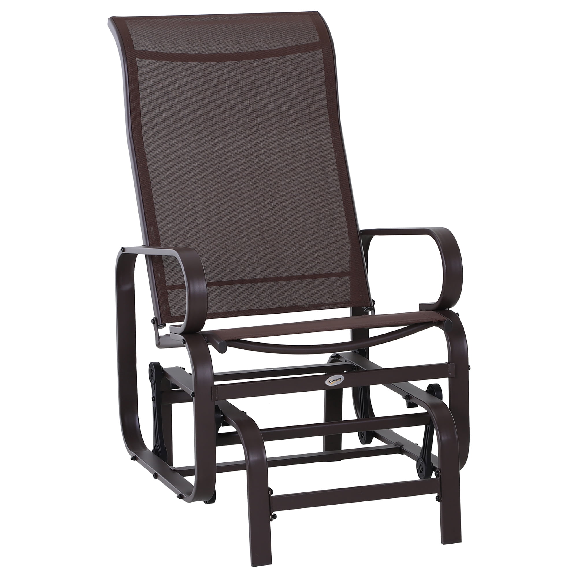 Click here for Outsunny Outdoor Mesh Glider Chair For Porch Garde... prices
