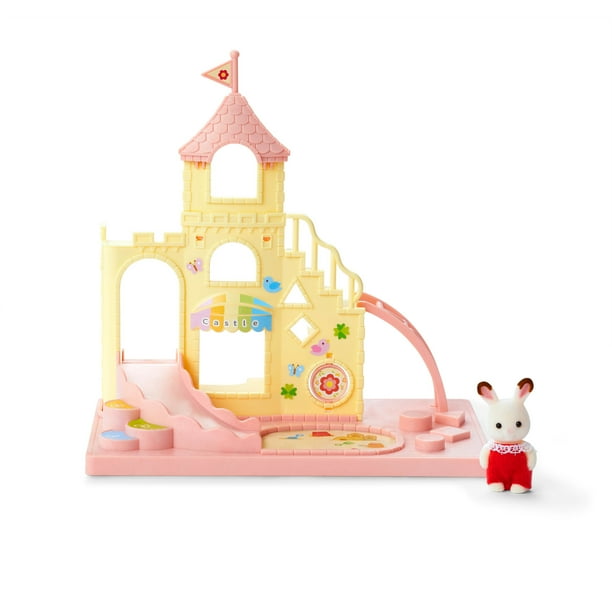 Calico Critters Baby Castle Playground, Dollhouse Playset with Figure ...