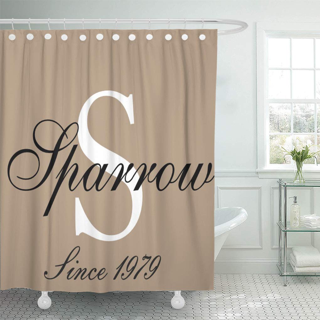 CYNLON Monogram Mongram Whimsical Elegant Initials Home Bathroom Decor ...