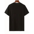 Black Mens Oversized Graphic T-Shirt With Paper Airplane Print, 100% ...