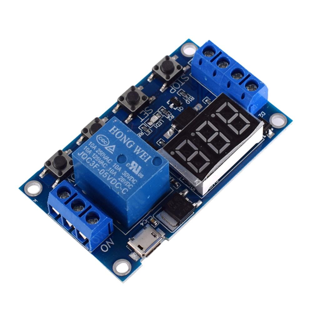 Peggybuy 1 Way Relay Module Delay Power Off Trigger Voltage Upper Lower Counting Control ...