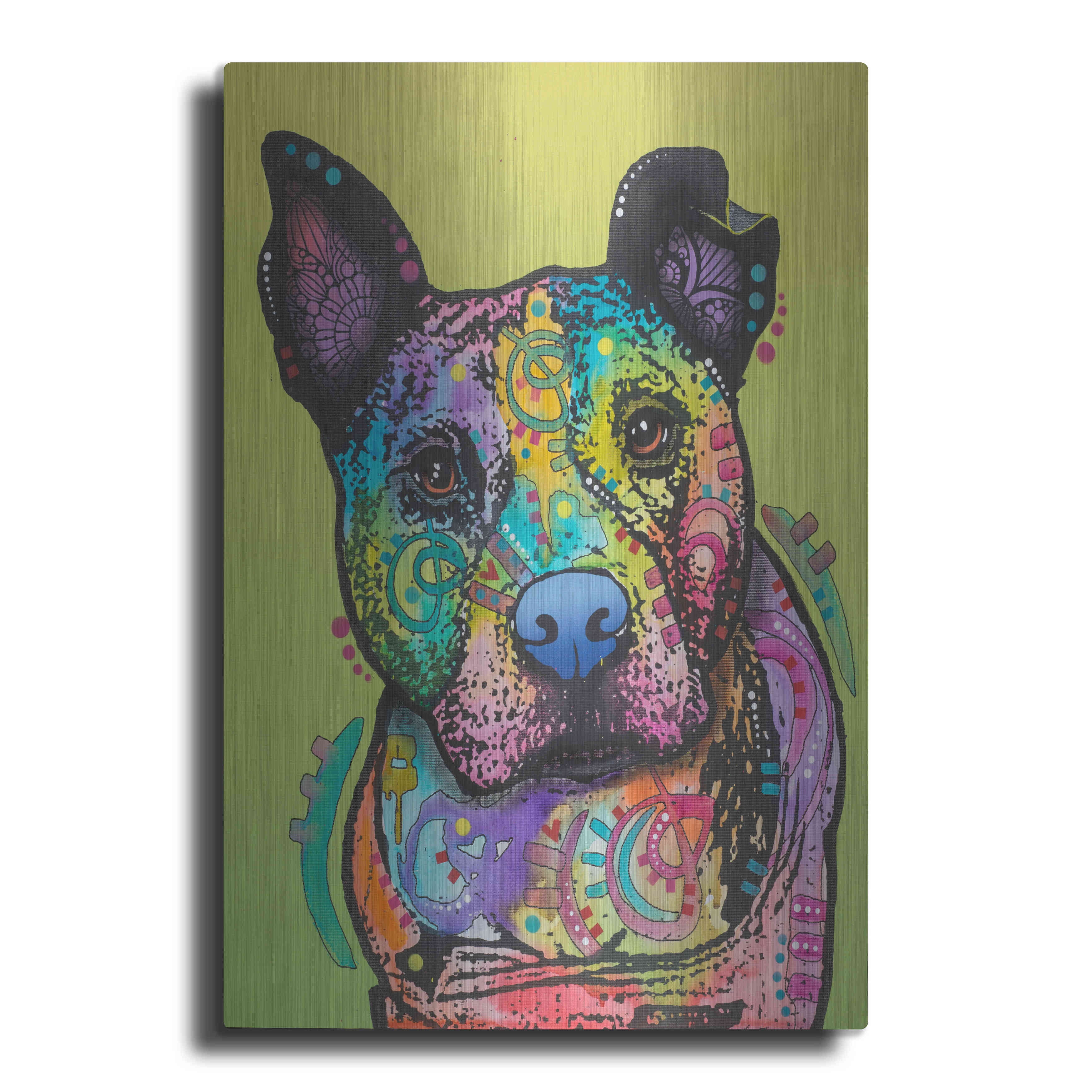 Luxe Metal Art 'Lucy' by Dean Russo, Metal Wall Art, 16"x24" - Walmart.com