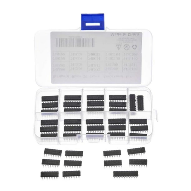 Almencla Gazechimp Logic IC Assortment Kit 74LSXX Integrated Circuit ...