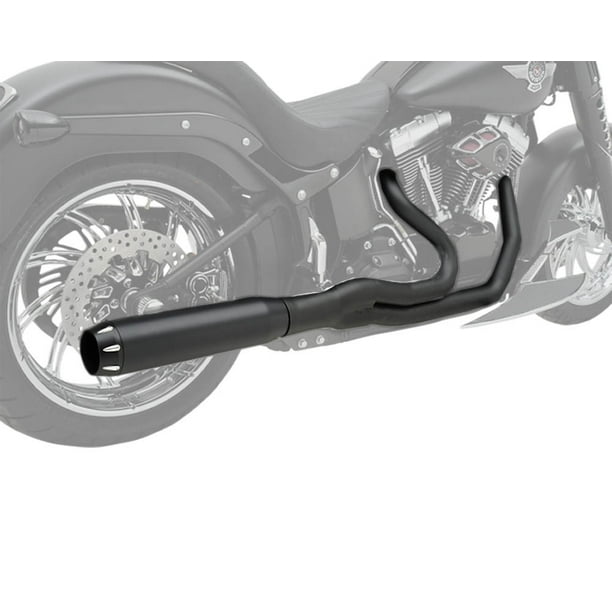 Bassani Road Rage II 2-into-1 B1-Power Series Black Exhaust System ...