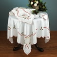 Saro Lifestyle 8532.I15108X 15 x 108 in. Embroidered Christmas Table ...
