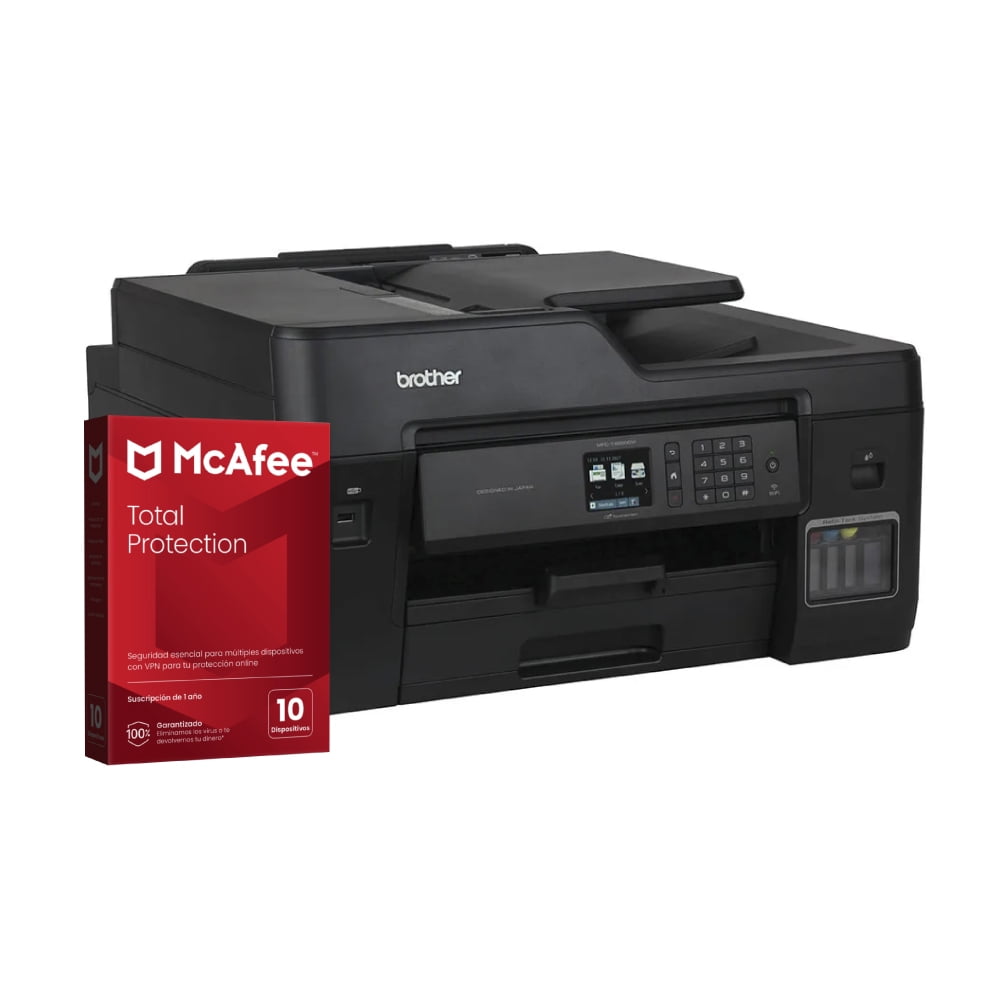 KIT MULTIFUNCIONAL BROTHER T4500DW WIFI + ANTIVIRUS MCAFEE | Walmart en línea