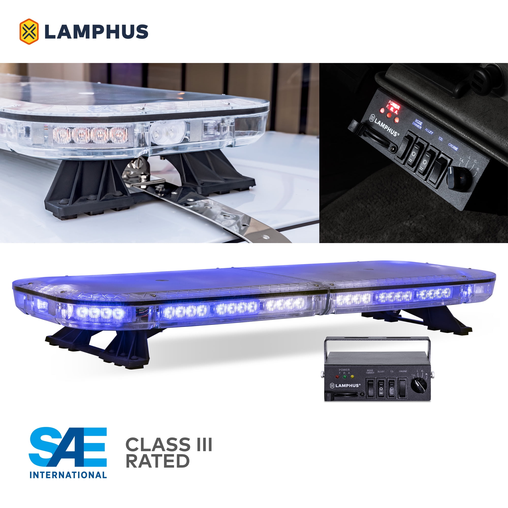 LAMPHUS SolarBlast SBFB82 37" 82W Emergency Vehicle LED Full-Size Light ...