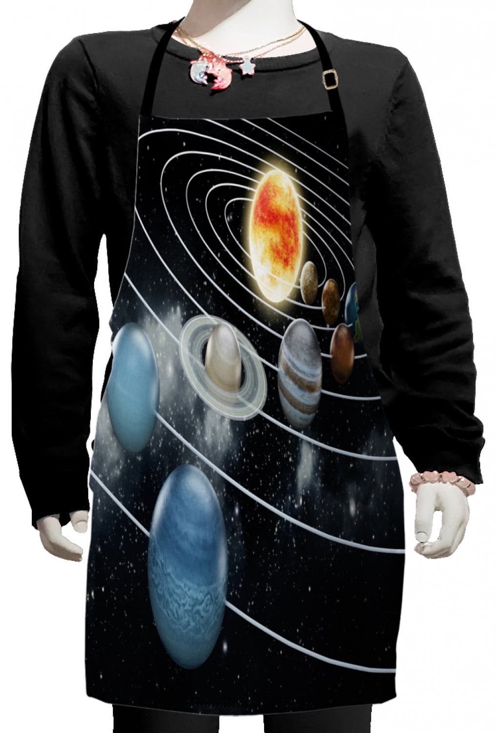 Galaxy Kids Apron, Solar System All 8 Planets and the Sun Pluto Jupiter ...