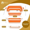 (16Liter) X-Large Collapsible BBQ Prep Tub with Lid & Handles, Foldable ...