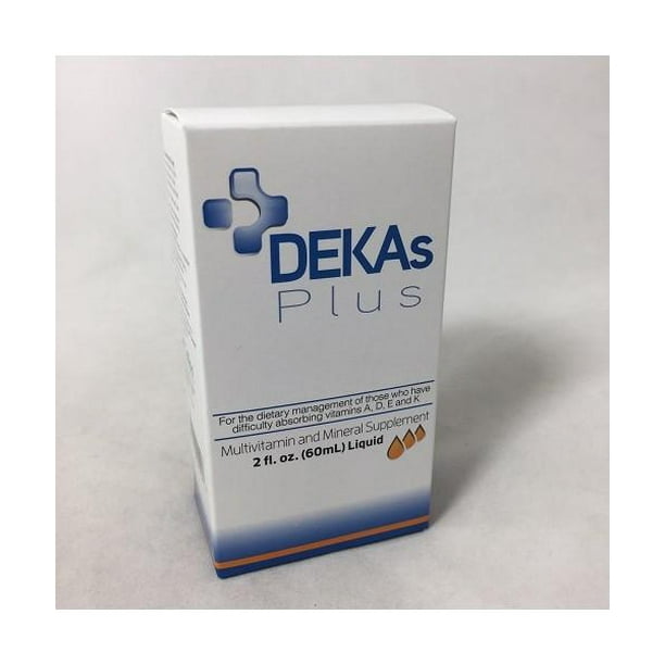 Dekas Plus Multivitamin Supplement Liquid, 2 Fl. Oz. - Walmart.com ...