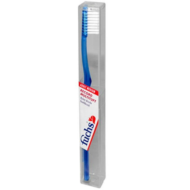 Fuchs Adult Medium Record Multituft Nylon Bristle Toothbrush - 1 ...