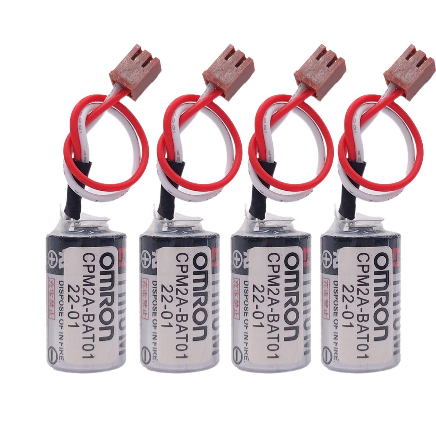 4 PCS ER3V 3.6V Lithium Battery Replacement for OMRON CPM2A-BAT01 ...