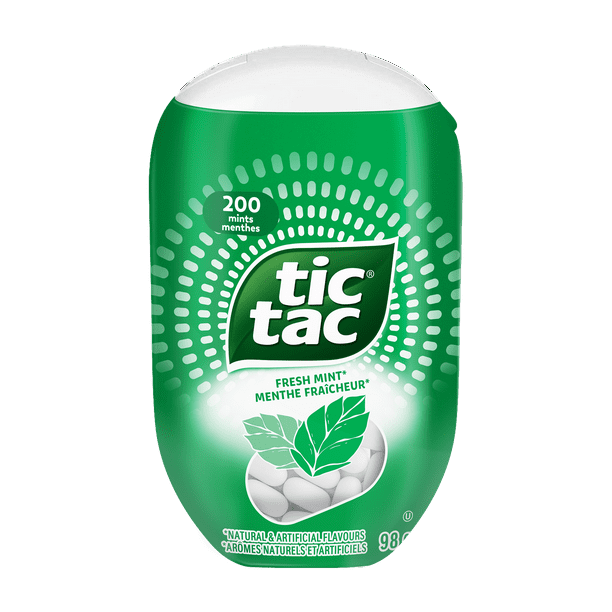 TIC TAC® Mints, Fresh Mint, Mint Candy, 200 pills, 98g - Walmart.ca