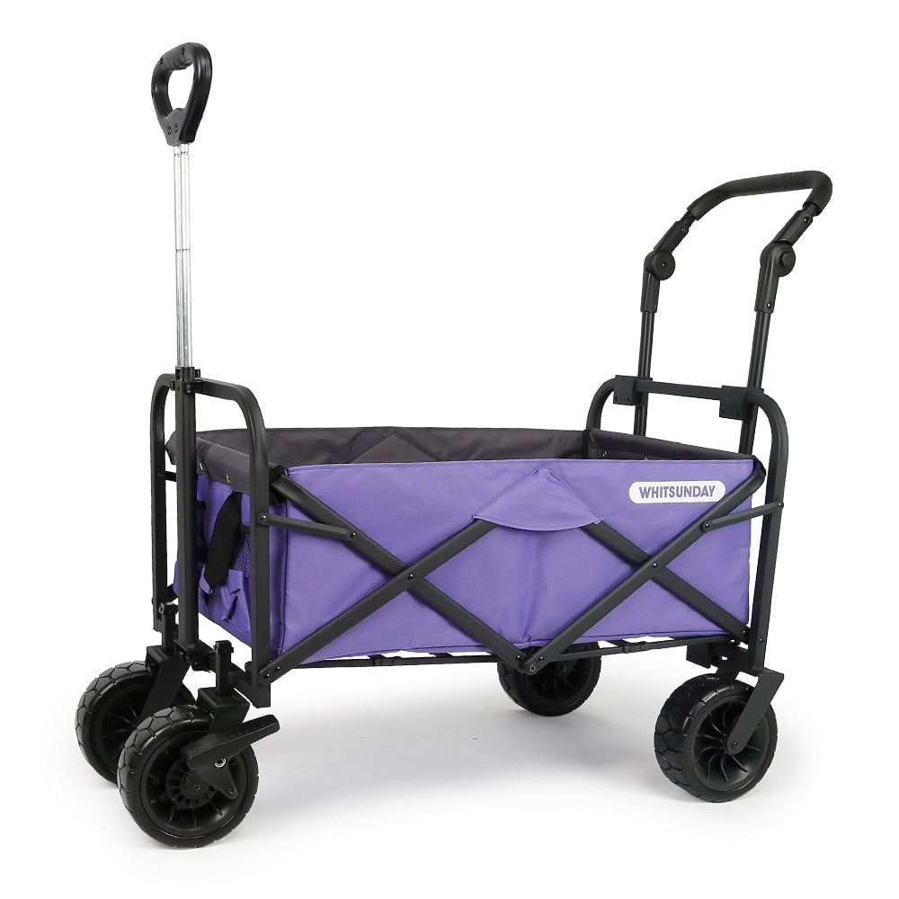 Whitsunday Folding Wagon 8" Heavy Duty Whlees with Push Bar (Standard ...