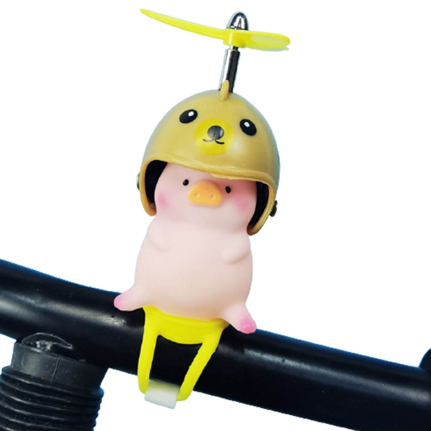 Qi Qingzhu Electric Car Decoration Head Wearing A Helmet Xpiggy Car ...