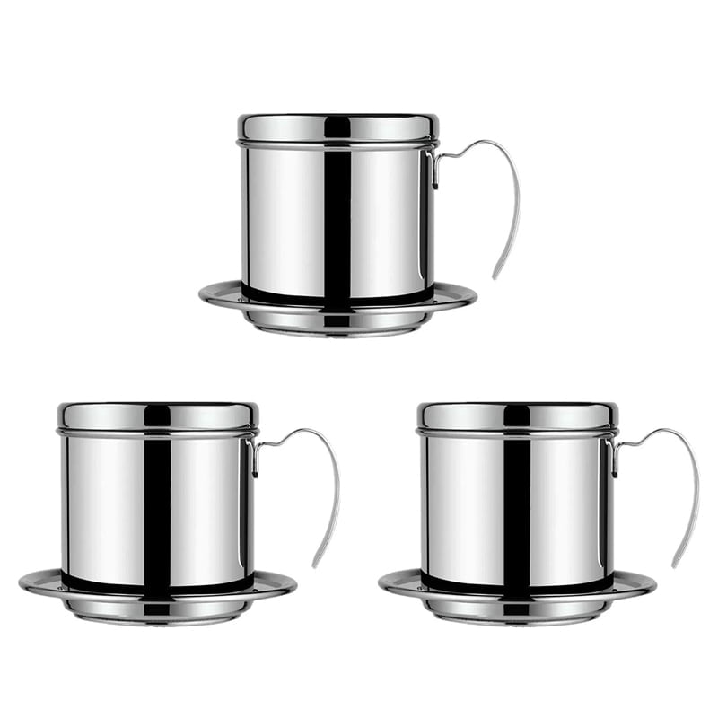 3X Cafetera vietnamita portátil con filtro, infusor de café ...