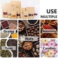 50 pcs Kraft Bags with Window Stand Up Ziplock Seal Paper Bag ...