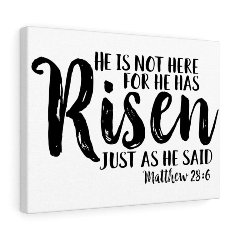 He Is Not Here He Is Risen Bible Verse