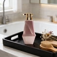huayou Geometric Design Refillable Pump Bottle, 400 ml Capacity Multi ...