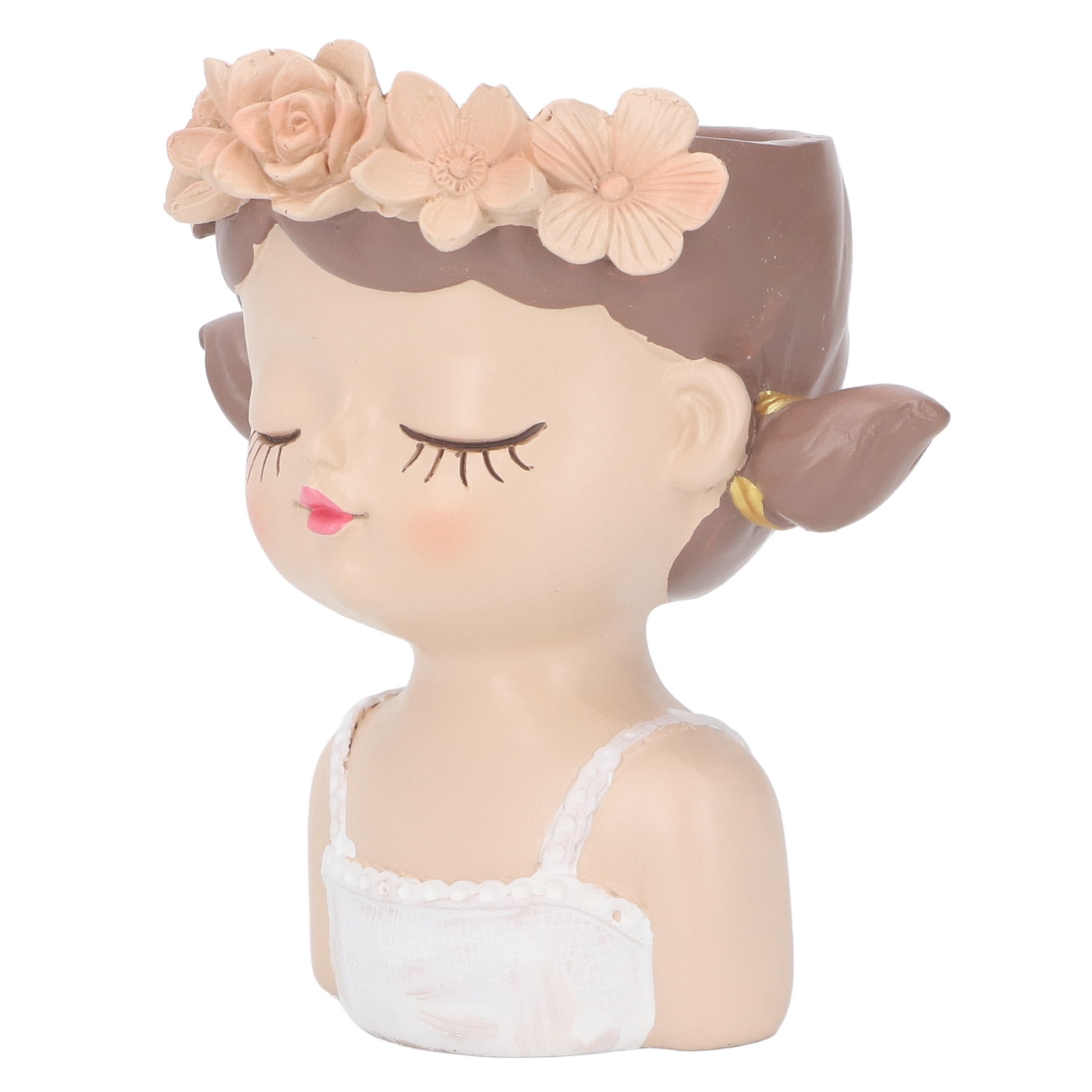 Click here for Unbranded Face Planter Pot girl Flower Pot Cute Gi... prices