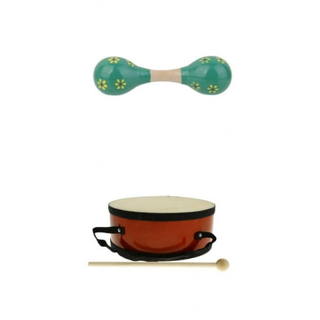 Wooden Maraca Hand Drum with , can Develop Children's Musical Talents ...