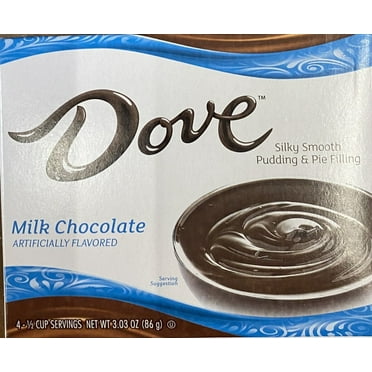 Dove Milk Chocolate Pudding & Pie Filling Mix, 4 Servings, 3.03 oz Box ...