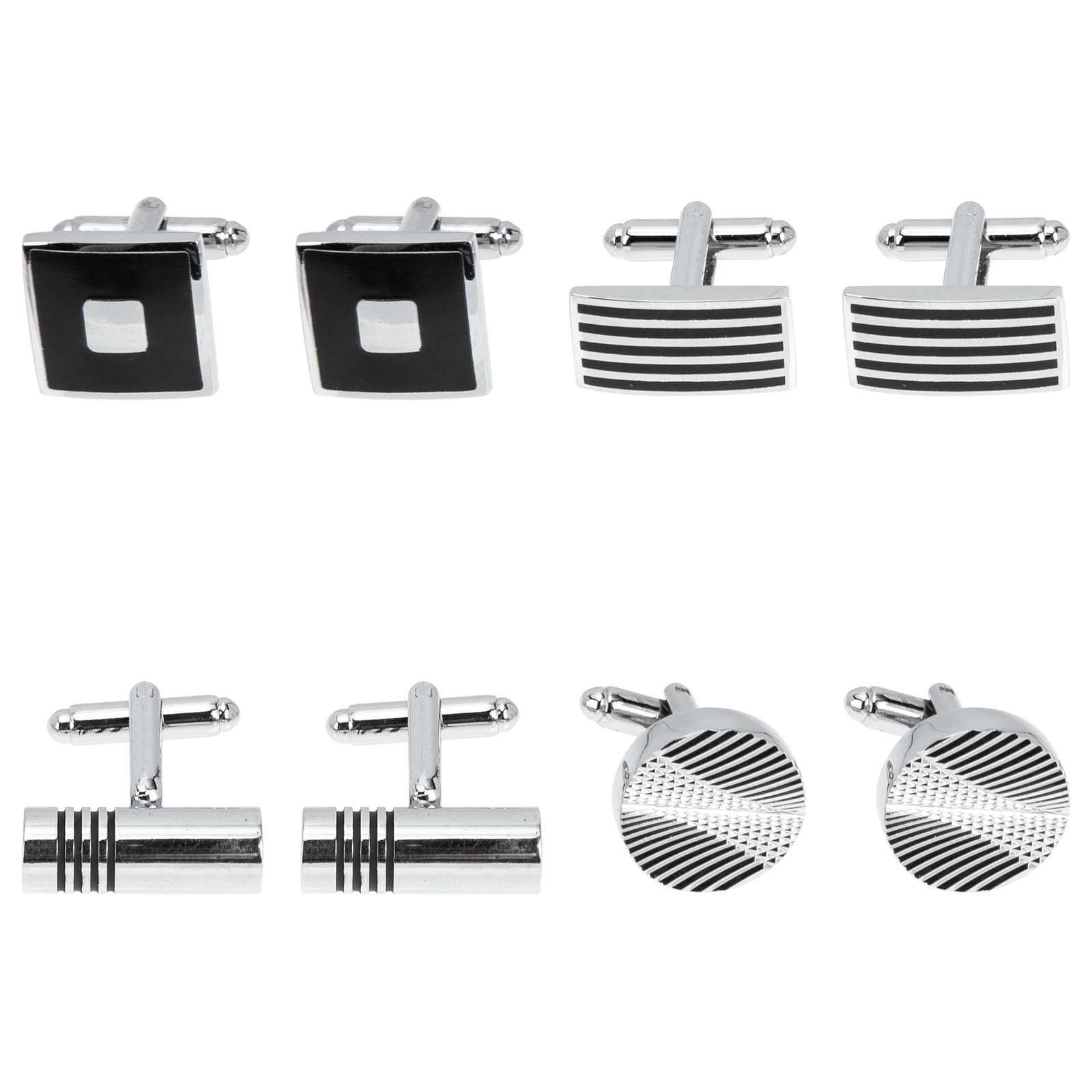 Click here for Masteelfca 4 Pairs Tuxedo Shirt Cufflinks Men Cuff... prices