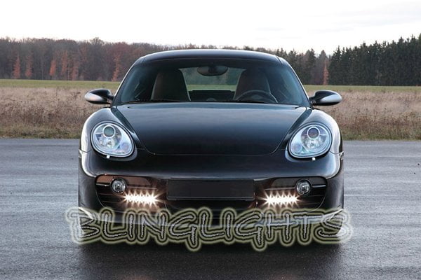New Porsche Cayman LED DRL Light Strips Day Time Running Lamps Kit Set ...
