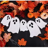 Holloyiver Glittery Halloween Hanging Ghost Banners, Halloween Party ...