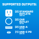 HART 20V 1000-Watt Max Automotive Power Inverter Kit, (1) 2.0Ah Lithium ...