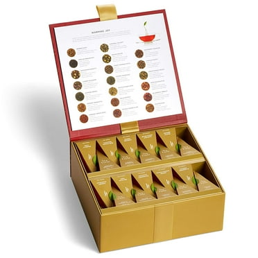 Tea Forte Lotus 10 Handcrafted Pyramid Tea Infusers Box Presentation ...