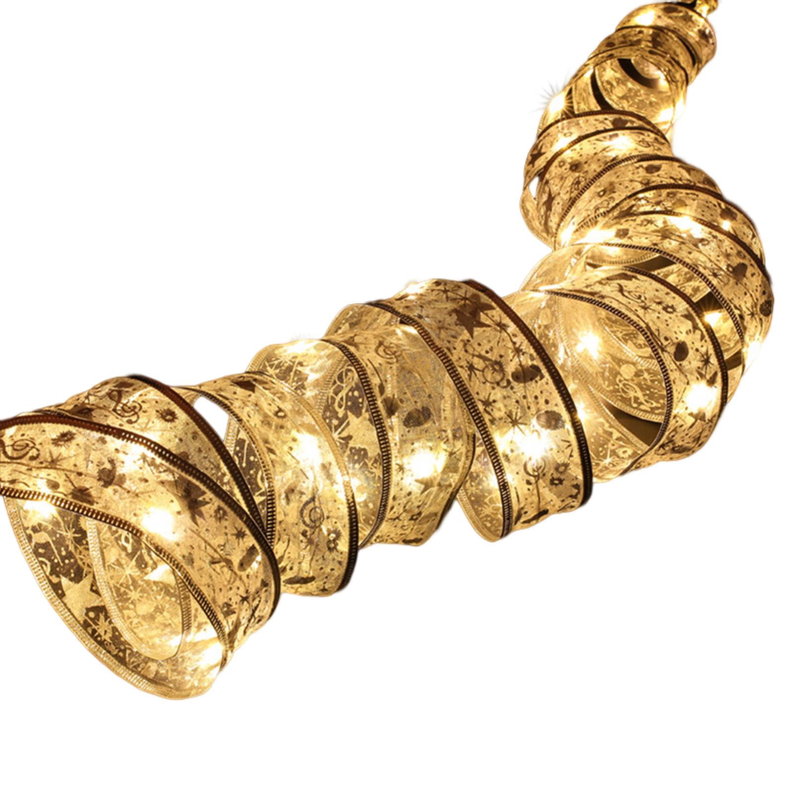 UDIYO Star Pattern Bright Light Beads DIY Bendable Holiday String Light ...