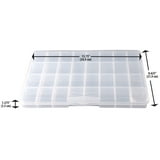 The Beadery Large Bead Keeper Box with 32 Compartments, Clear Plastic ...