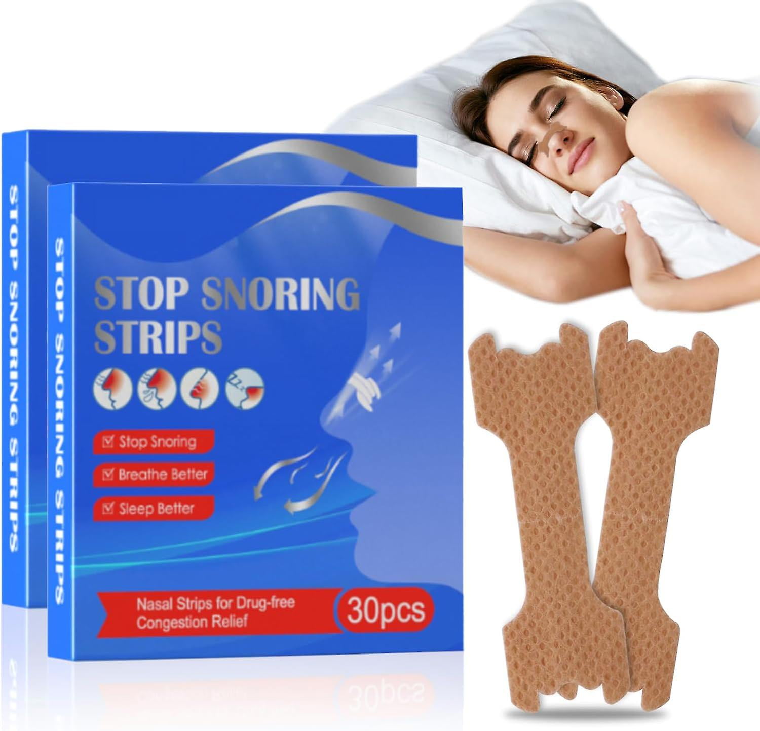 Nose Strips Snoring, Nose Plasters Better Breathing, Nose Plasters ...