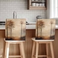 Brown Forest Chair Back Covers, Mysterious Rustic Farmhouse Tree ...