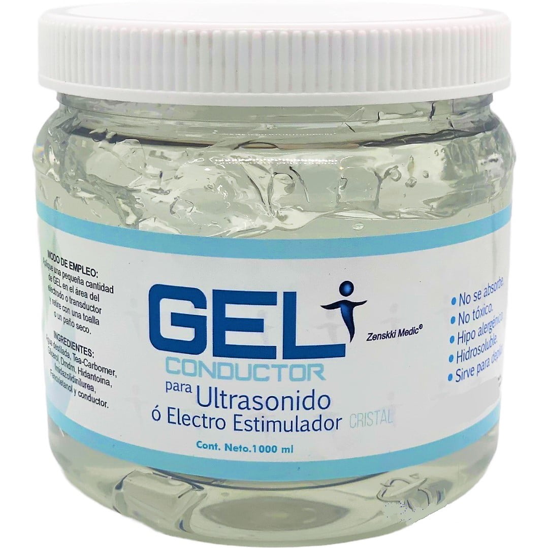 Gel Conductor Transparente Facial y Corporal Ultrasonido 1000ml ZENSKKI ...