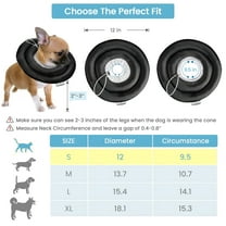 Soft Elizabethan Collar for Dogs Adjustable Pet Recovery Cone After ...