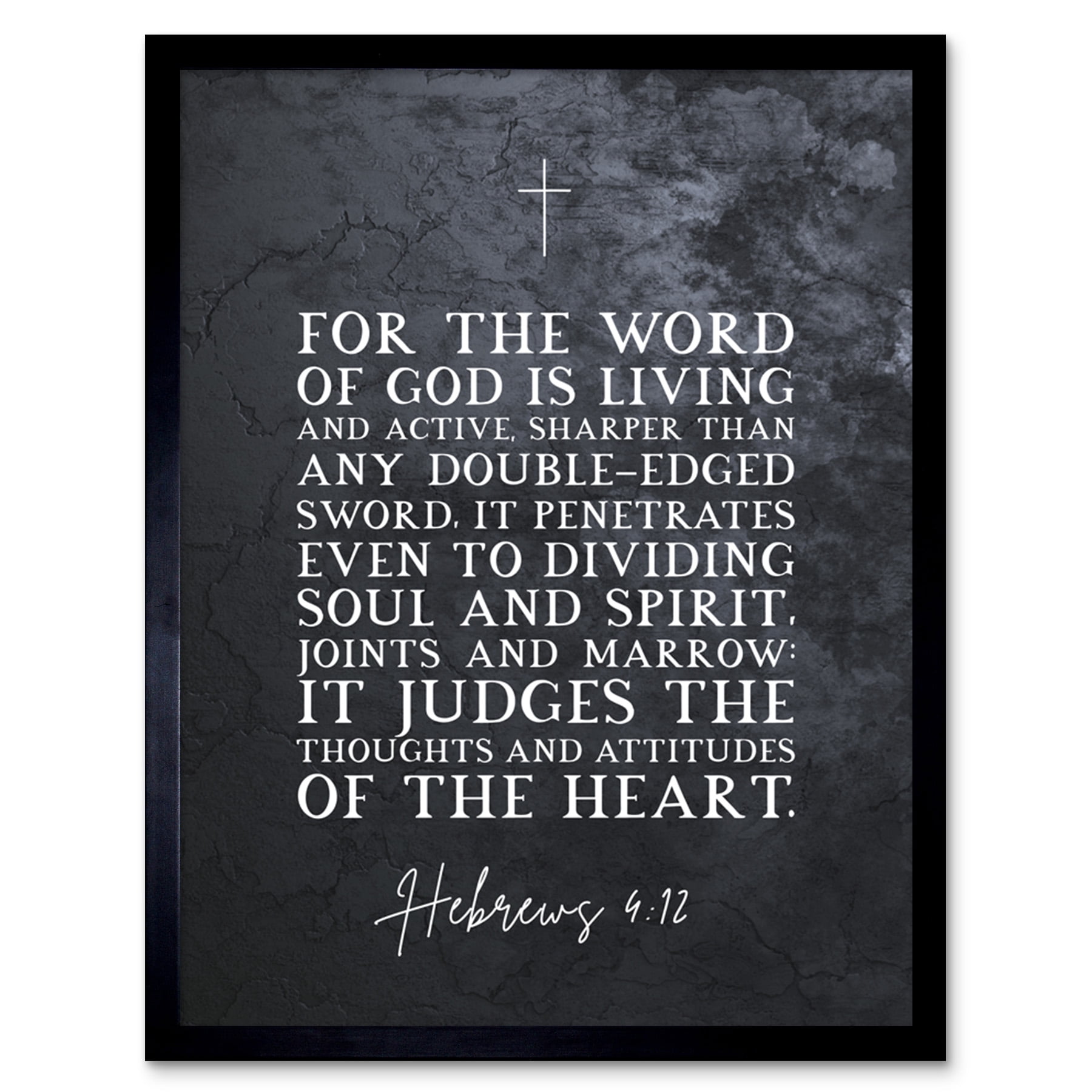 Hebrews 4:12 The Word of God is Living and Active Christian Bible Verse ...