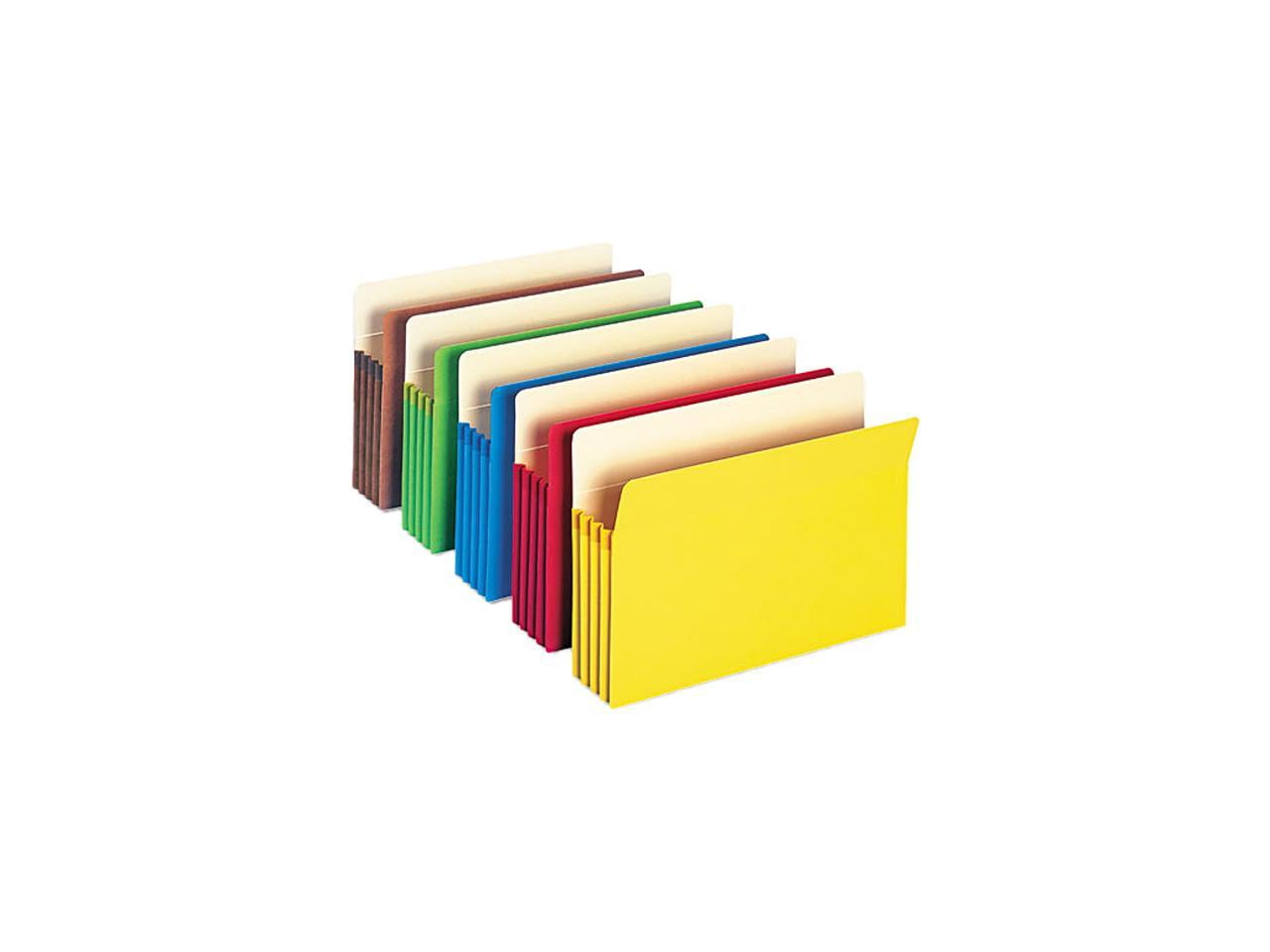 Smead 74892 3 1/2 Inch Expansion Colored File Pocket, Straight Tab ...