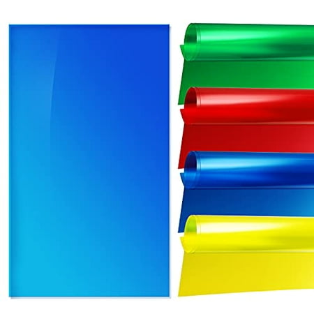 8 Pack - Colored Overlays, 11" x 17" Transparency Film Plastic Color ...