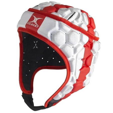 Gilbert Falcon 200 England Kids Rugby Headguard Scrum Cap White/red ...