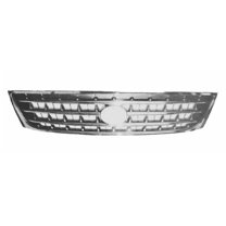 New Aftermarket Premium Fit Chrome / Black Front Grille 53100AC060 fits ...