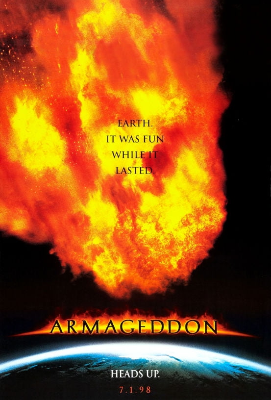 Armageddon Movie Poster 12x16 Print on Metal Sign 12in x 16in Multi ...