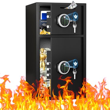 BESAFETY 4.5 Cuft Large Safe Box, Home Safe Security Box With Fireproof ...