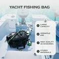 Fishing Tackle Bag with Rod Holder Saltwater & Freshwater Resistant ...