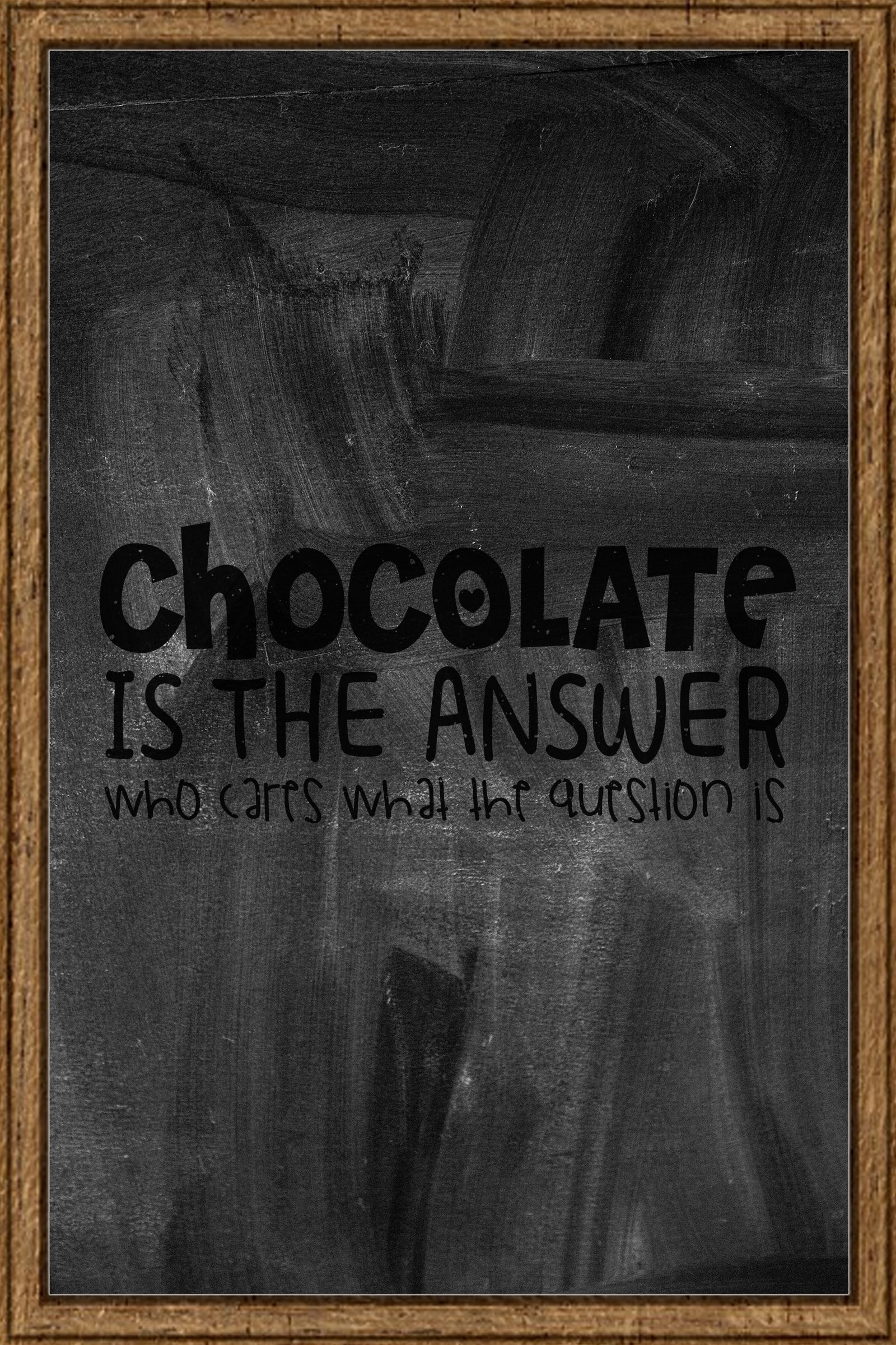 Chocolate is the Answer Who Cares What the Question Is Funny Food Tin ...