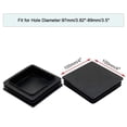 4Pack 100mm (4 Inch) Square Plastic Plug, Square Tubing End Caps ...